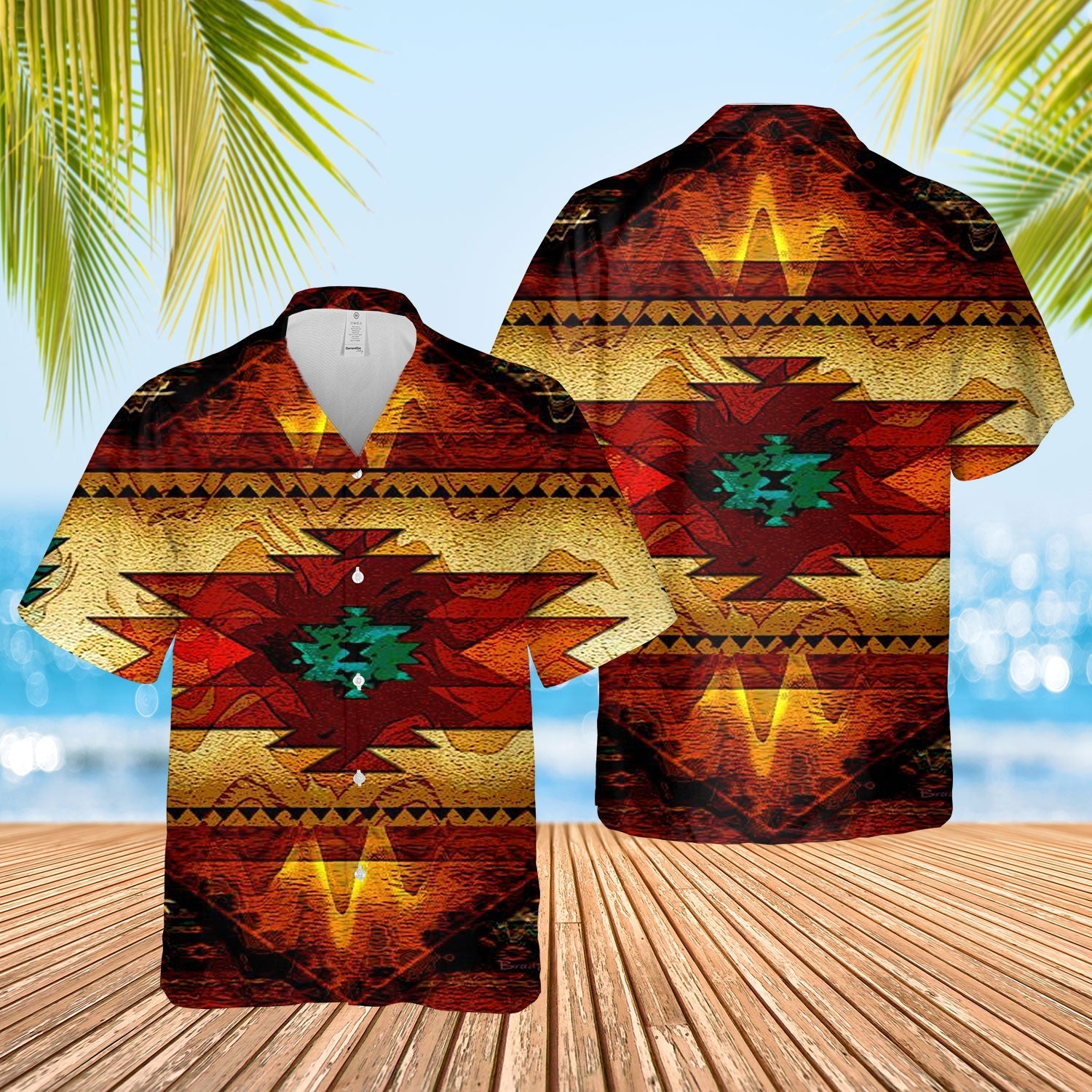 Hawaiian Shirt – Native Pattern