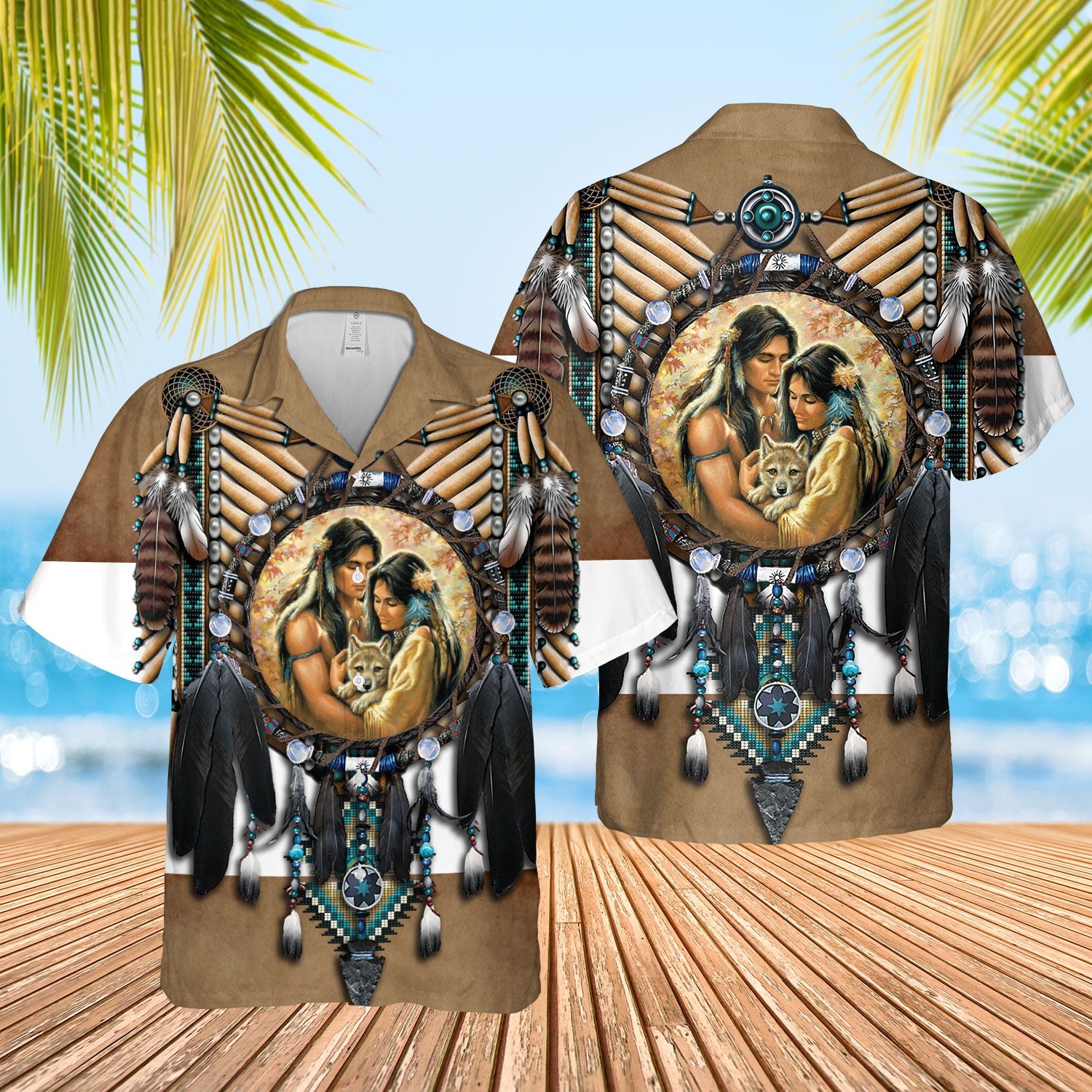 Native American Hawaiian Shirt WCS – Native Pattern