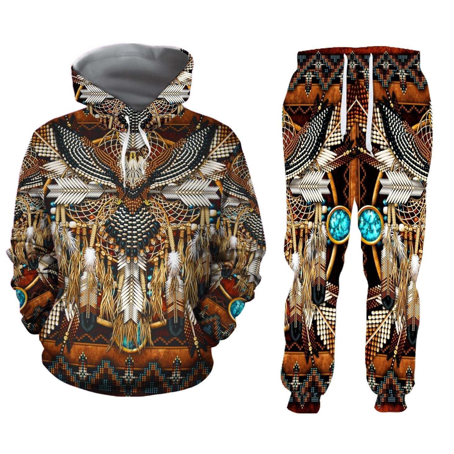 Welcome Native Unisex Hoodie Native Pattern size S-5XL Premium ...