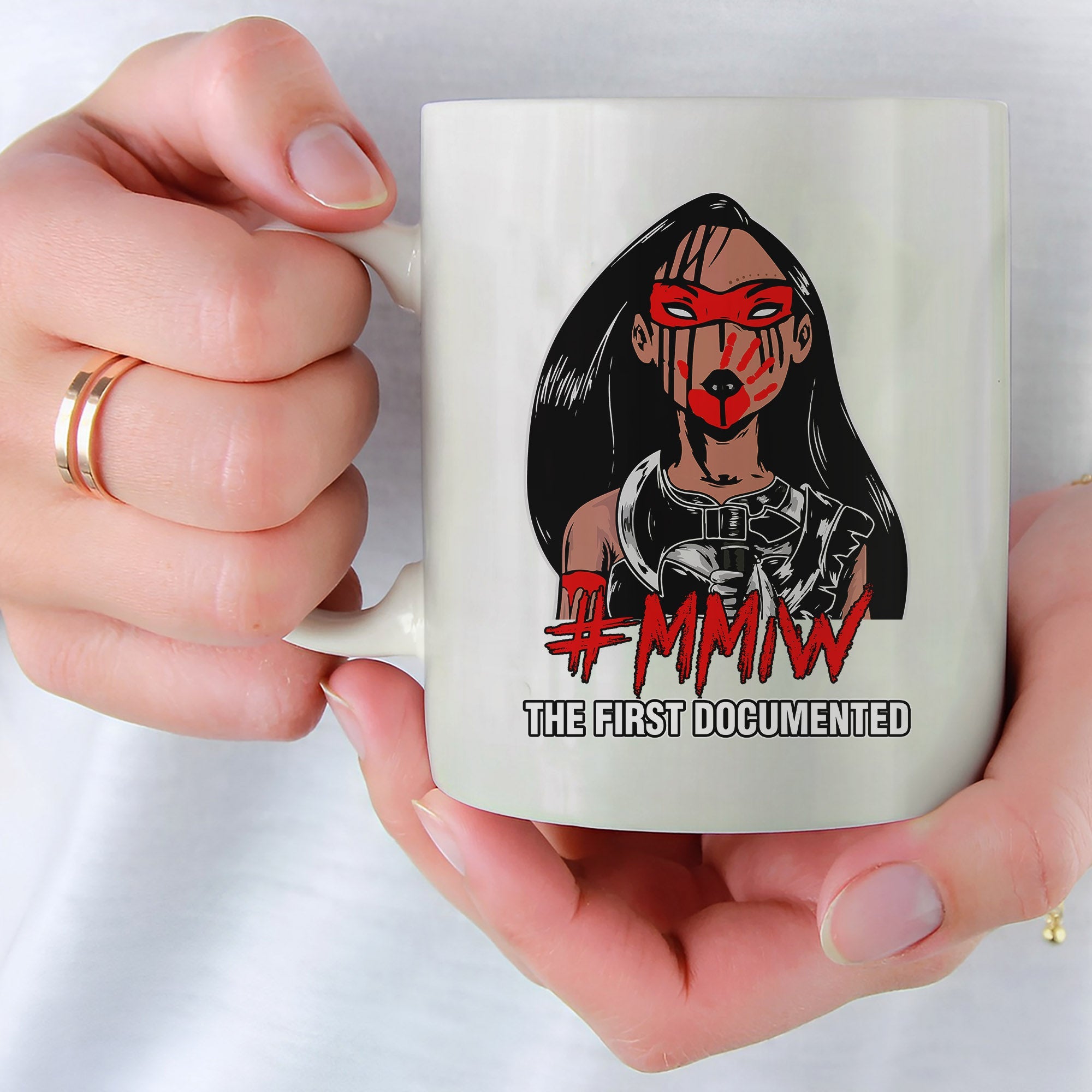 MMIW The First Documented Red Hand Indigenous Women Shirt – Native Pattern
