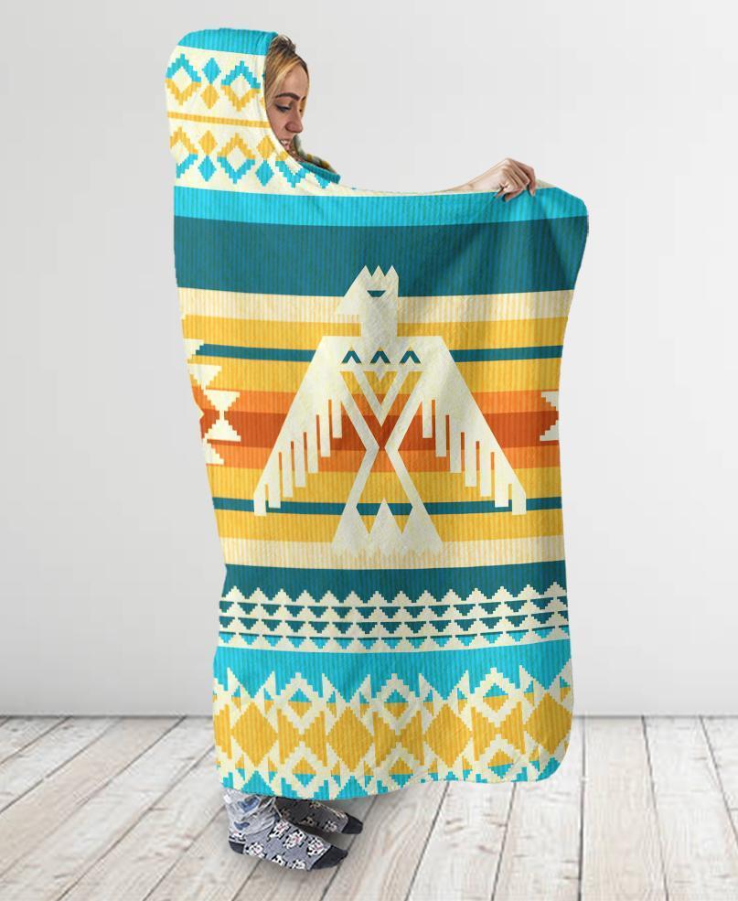 Hooded Blanket – Native Pattern