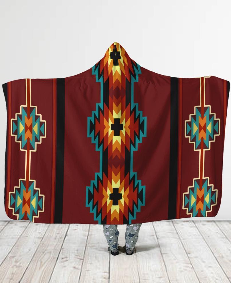 Hooded Blanket – Native Pattern