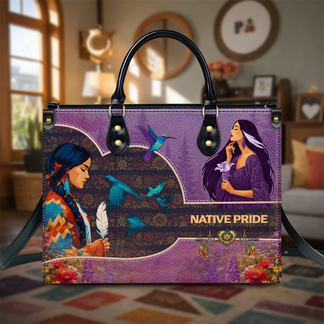 Leather Handbags – Native Pattern